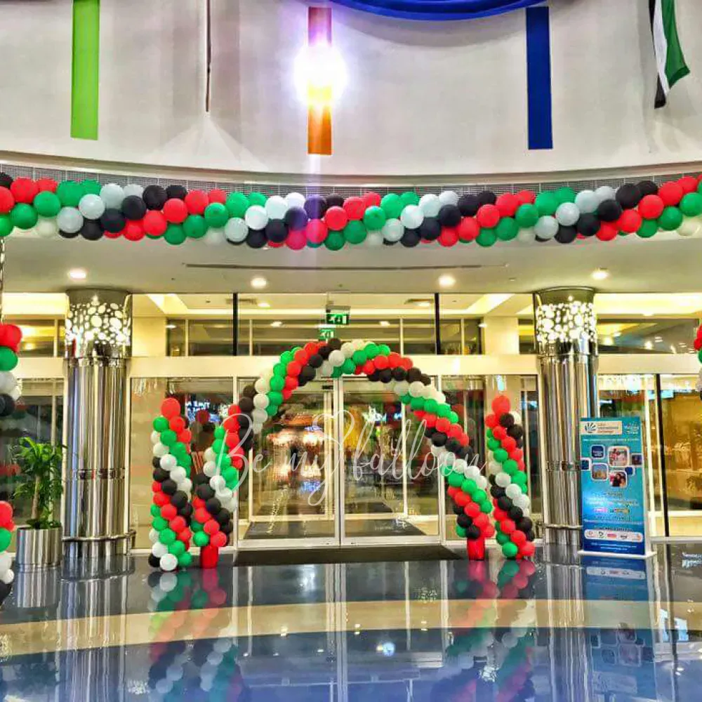Buy UAE Themed Balloon Decoration Composition with delivery in Dubai ...